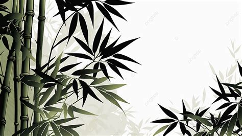 Bamboo Bamboo Leaves Plant Green Background Bamboo Bamboo Leaves