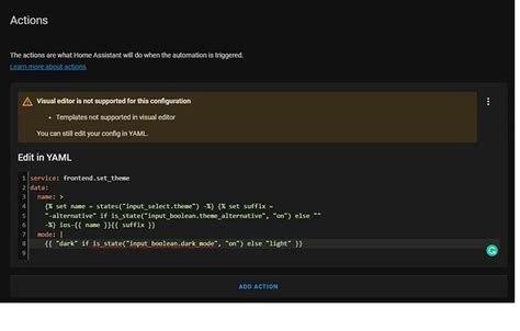 Template Not Supported Yaml Editor In Automation Configuration Home Assistant Community