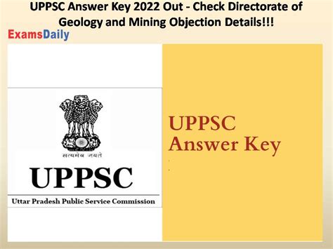 uppsc answer key 2022 out check and download up mine inspector