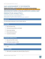He SAP Assignment 2 2018 Docx SAP Lumira Desktop SAP Predictive Analytics SAP ASSIGNMENT 2 50