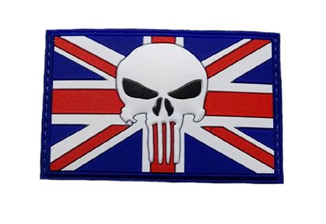Punisher British Flag Patch Pvc Miltacusa