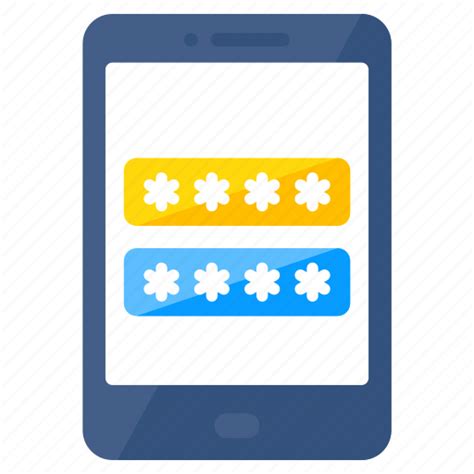 Mobile Security Mobile Password Secure Mobile Secure Phone Smartphone Security Icon