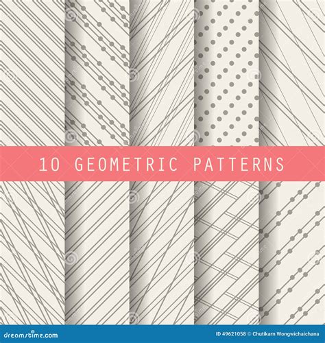Grometric Formal Patterns Stock Vector Illustration Of Modern 49621058
