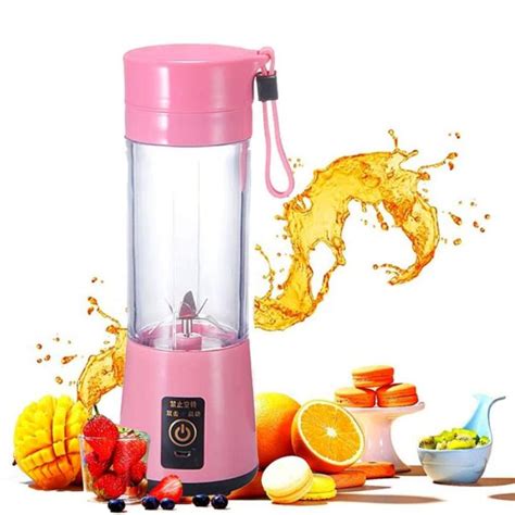 Usb চার্জার কেবল 4 ব্লেড সহ মিনি পোর্টেবল ব্লেন্ডার 400ml জুসার ব্লেন্ডার ফ্রুট মিক্সিং মেশিন