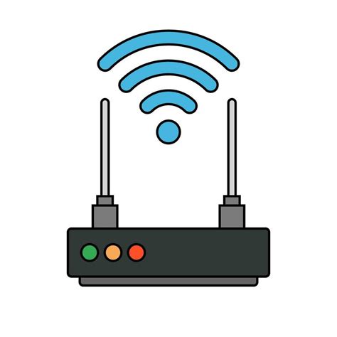 Modern Wi Fi Router Icon Wireless Network Vector Vector Art At Vecteezy