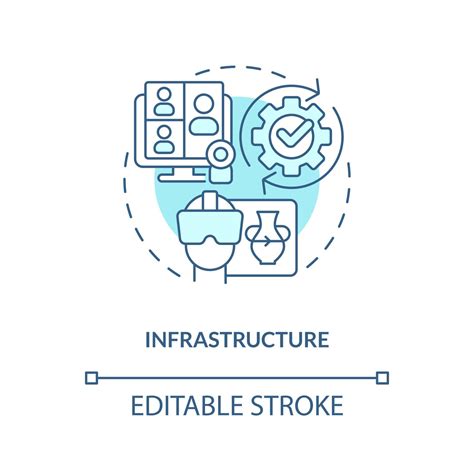 Infrastructure Turquoise Concept Icon Connecting To Network Layer Of