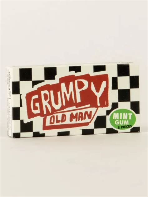 Blue Q Gum Grumpy Old Man Grandpa Joes Candy Shop