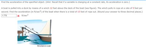 Solved Find The Acceleration Of The Specified Object Hint