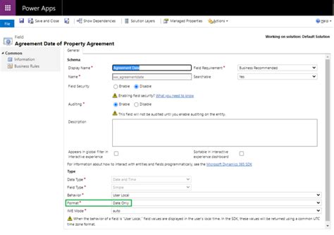 Configure Dataverse Date And Time Column Dustin Miner