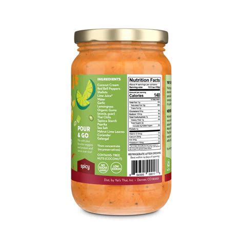 Yais Thai Red Thai Coconut Curry 16oz Terra Powders