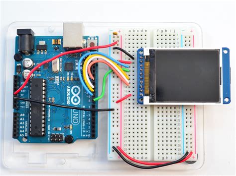 breakout wiring and test 1 8 tft display breakout and shield