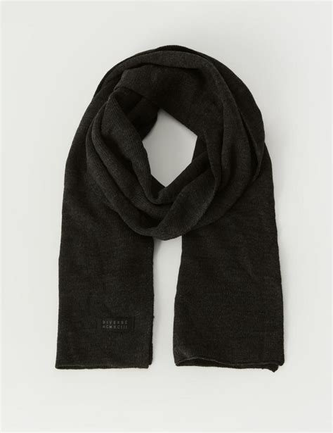 Чоловічий шарф Premium Figar в рубчик графітовий купити в Україні Київ