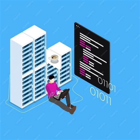 Premium Vector Sysadmin Repairing And Adjusting Database Server Or Network Connection