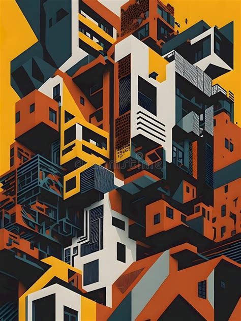 Stylized Architectural Structure Generative Ai Stock Illustration