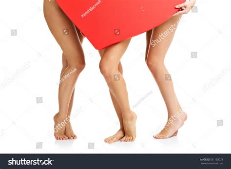 Group Friends Posing Naked Heart Over Stock Photo 551158078 Shutterstock