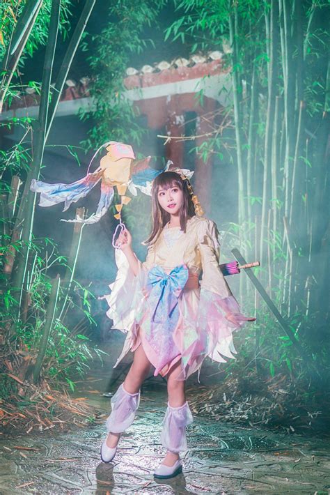 娜可露露晚萤cos橙子喵酱