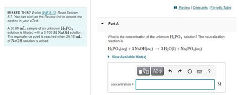 Solved Review Constants Periodic Table Part A MISSED THIS Chegg