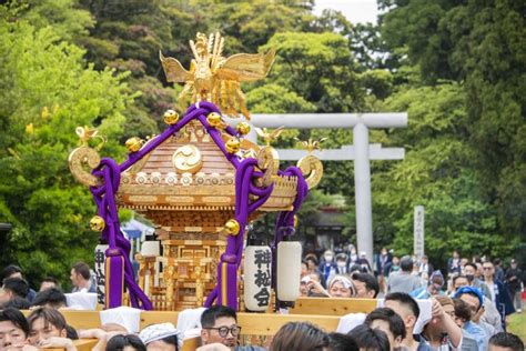 奉納神輿渡御が行われました 息栖神社