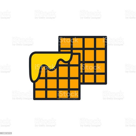 와플 아이콘입니다 달콤한 디저트와 패스트리 격리 라인 색상 아이콘 0명에 대한 스톡 벡터 아트 및 기타 이미지 0명 로고 벡터 Istock