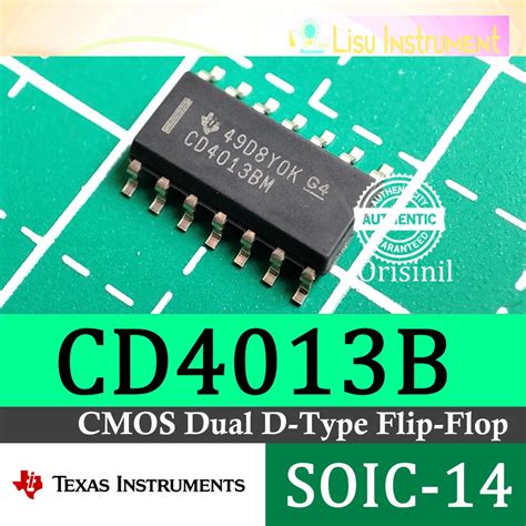 Jual Original CD4013BM CMOS Dual D Type Flip Flop SOIC 14 Texas