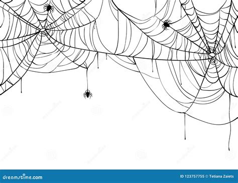 Предпосылка с пауками космос вектора Spiderweb хеллоуина экземпляра