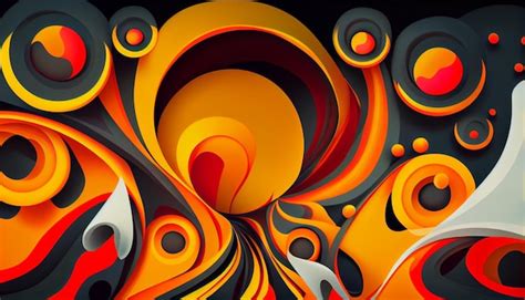 Premium Ai Image Generative Ai Lively Abstraction A Bold And Energetic Abstract Wallpaper Design
