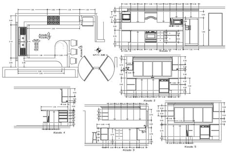 Modular Kitchen Working Drawing Dwg Detail Autocad Dwg Plan N Design