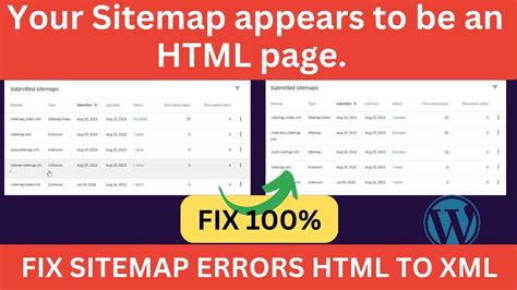 Your Sitemap Appears To Be An Html Page Please Use A Supported Sitemap