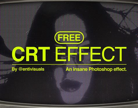 Crt Effect Is A Text Effect Photoshop Mockup Template That Gives Your