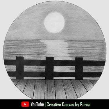 Easy Circle Scenery Drawing