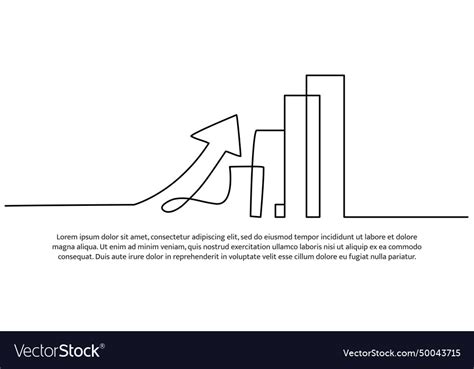 Continuous Line Design Of Arrow One Royalty Free Vector