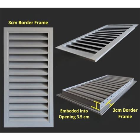 Fasec Aluminium Louvres Frame Louver Panels For Vents Metal Blinds