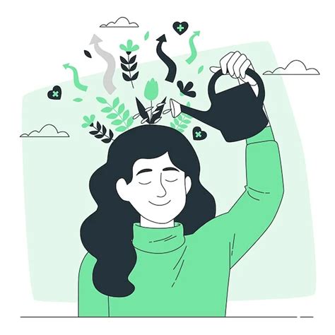 个人成长扁平插画矢量图设计素材 花瓣网