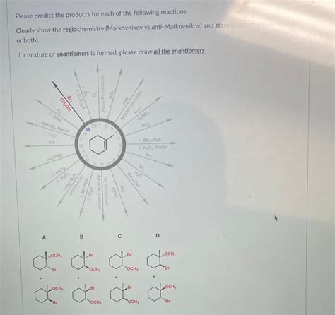 Solved Please Predict The Products For Each Of The Following
