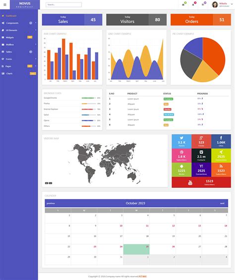 基于bootstrap后台管理网页网页html5源码模板云部落资源网
