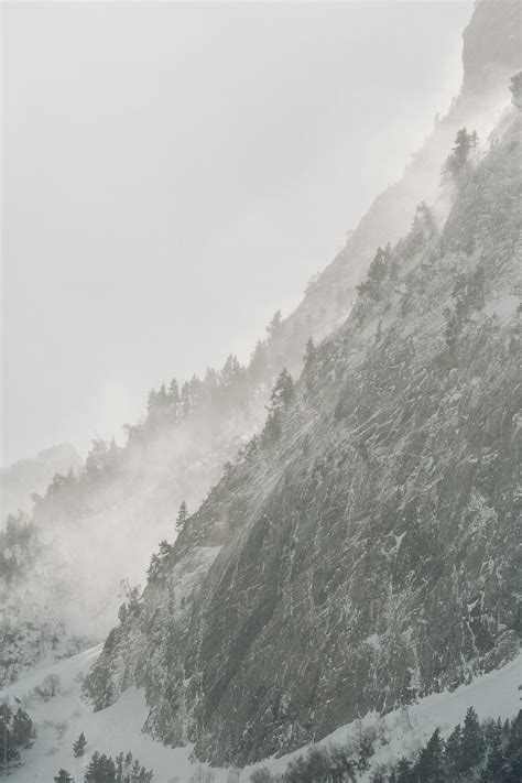 Winter Storm Background Del Colaborador De Stocksy Blue Collectors