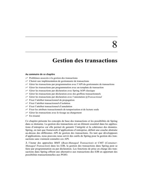 Gestion Des Transactions