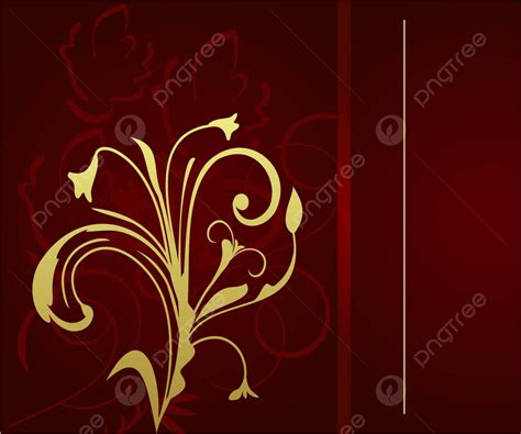 Luxury Background For Design Red Background Leaf Vector Red