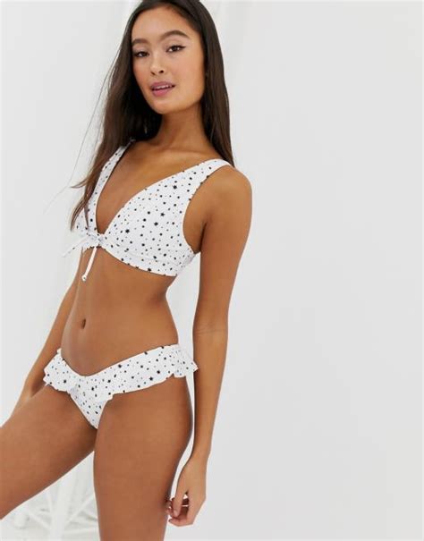 Playful Promises Star Print Bikini Bottoms Asos