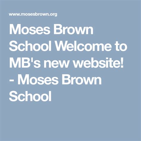 Moses Brown School Welcome To Mbs New Website Moses Brown School