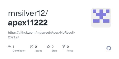 Github Mrsilver Apex Https Github Mgsweet Apex Norecoil Git