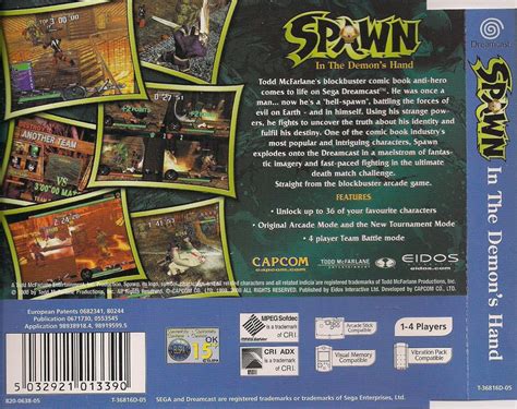 Spawn In The Demons Hand 2000 Dreamcast Box Cover Art Mobygames