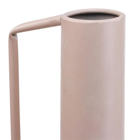 Floristik24 At Deko Vase Metall Dekokanne Hell Rosa 19 5cm H38 5cm 08900