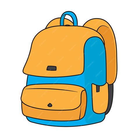 Vector Graphic Illustration Of A School Backpack In Cartoon Style