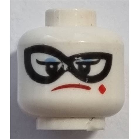 Lego Harley Quinn Blackred With Roller Skates Minifigure Head