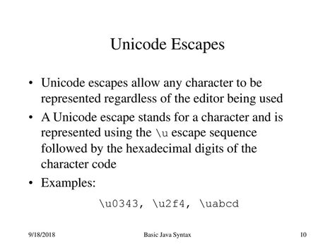 Basic Java Syntax The Java Language Will Be Described By Working