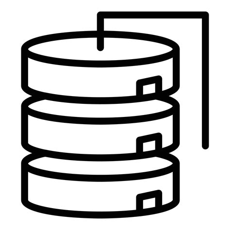 Api Server Icon Outline Style Vector Art At Vecteezy