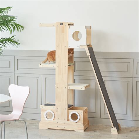 스윗캣 스윗캣 원목 고양이 캣타워 소형 Diy 원룸 위시버킷