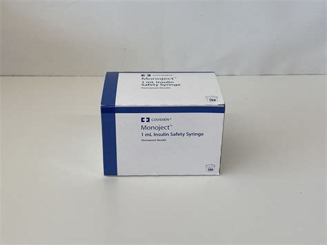 New Covidien Box Of 100 Monoject 1ml Insulin 8881511110 Exp2028 04