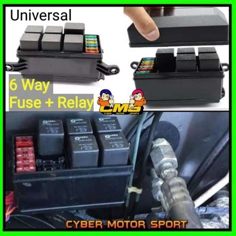 Jual Ori Box Relay Sekring Mobil Universal Fuse Box Plus Relay Soket Rela Di Seller Platinum